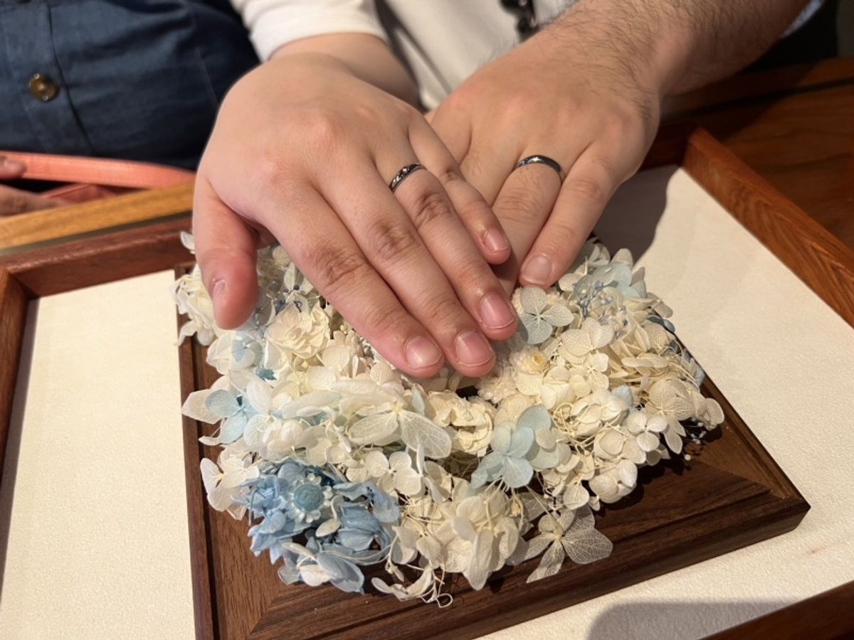 T様＆H様【BIJOUPIKO(ビジュピコ)】【福岡店】世界に1つのリングが出来ま…｜ 結婚指輪・婚約指輪の口コミならRingraph