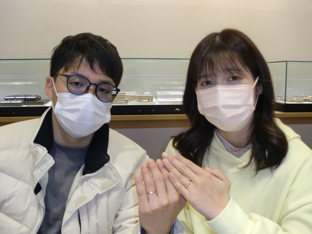K.T様＆M.T様ごカップル様【BIJOUPIKO(ビジュピコ)】【長崎店】可愛いリン…｜ 結婚指輪・婚約指輪の口コミならRingraph