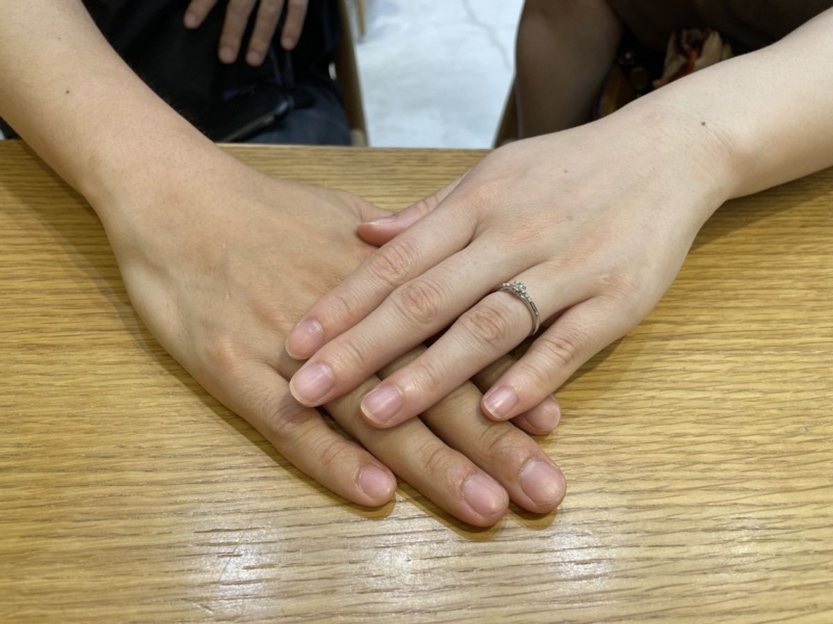 T.R様＆H.M様【BIJOUPIKO(ビジュピコ)】【なんばパークス店】デザインが気…｜ 結婚指輪・婚約指輪の口コミならRingraph