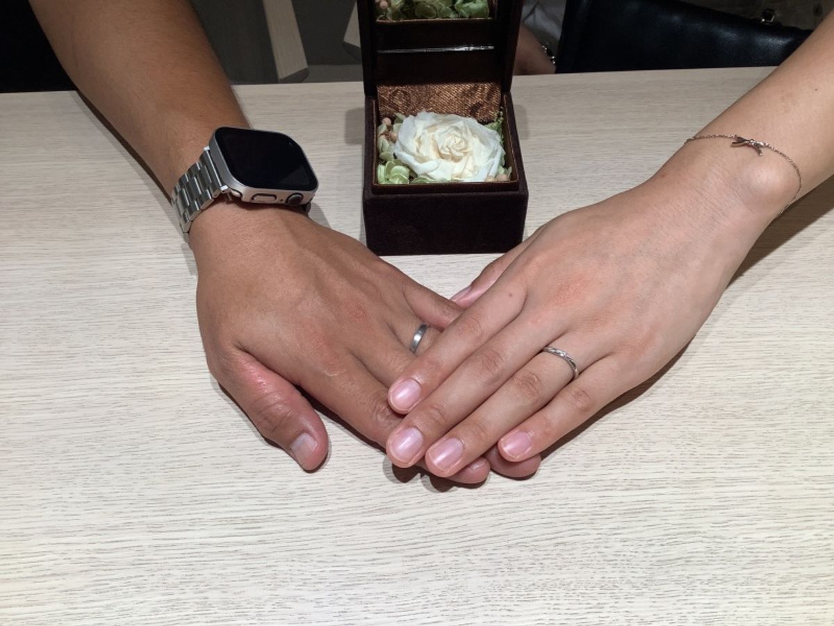 N様＆A様【BIJOUPIKO(ビジュピコ)】【宮崎店】希望に添った指輪｜ 結婚指輪・婚約指輪の口コミならRingraph