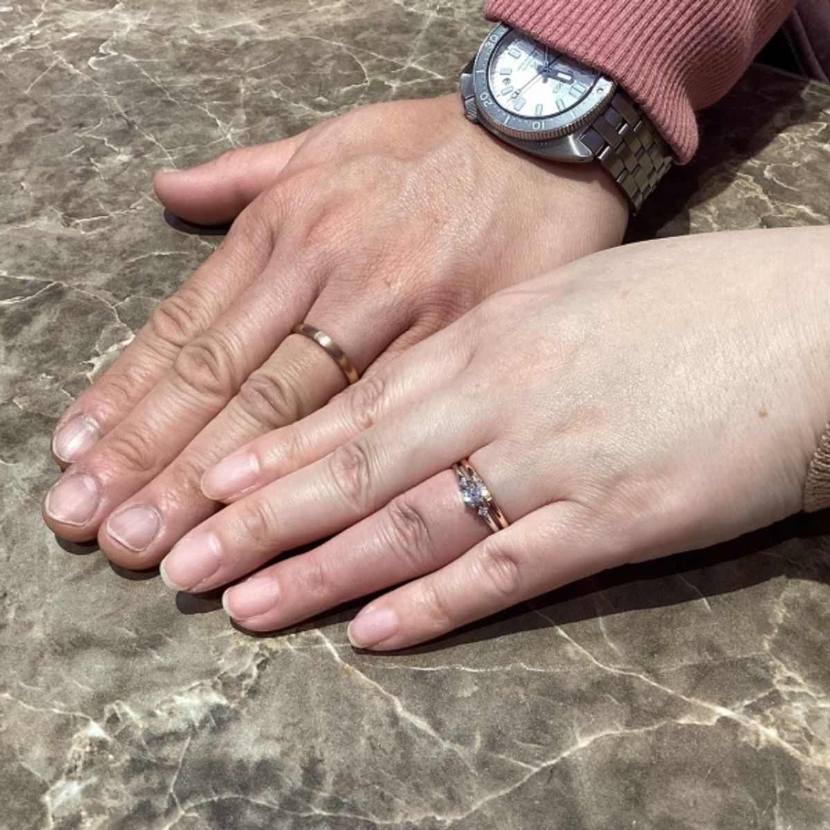 M様＆M様【BIJOUPIKO(ビジュピコ)】【長野店】素敵な指輪ができました♡｜ 結婚指輪・婚約指輪の口コミならRingraph