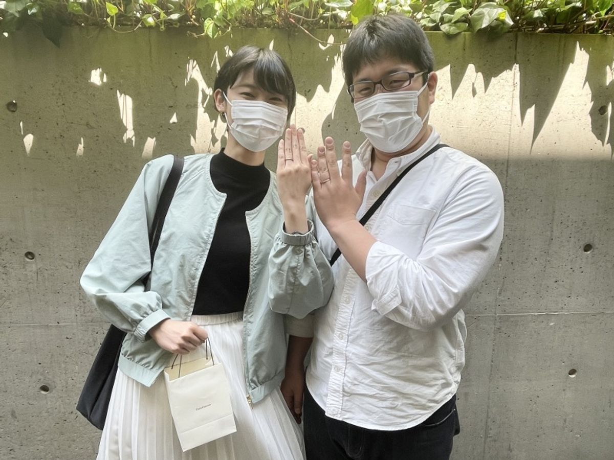 H様＆H様【BIJOUPIKO(ビジュピコ)】【神戸店】このお店を選んでよかった…｜ 結婚指輪・婚約指輪の口コミならRingraph