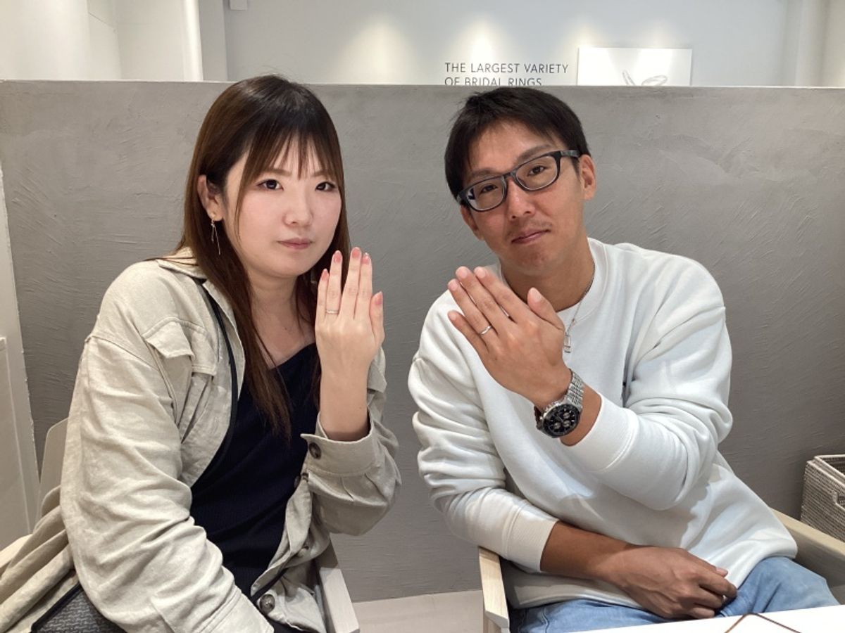 Y様＆M様【BIJOUPIKO(ビジュピコ)】【宮崎店】ありがとうございます！｜ 結婚指輪・婚約指輪の口コミならRingraph