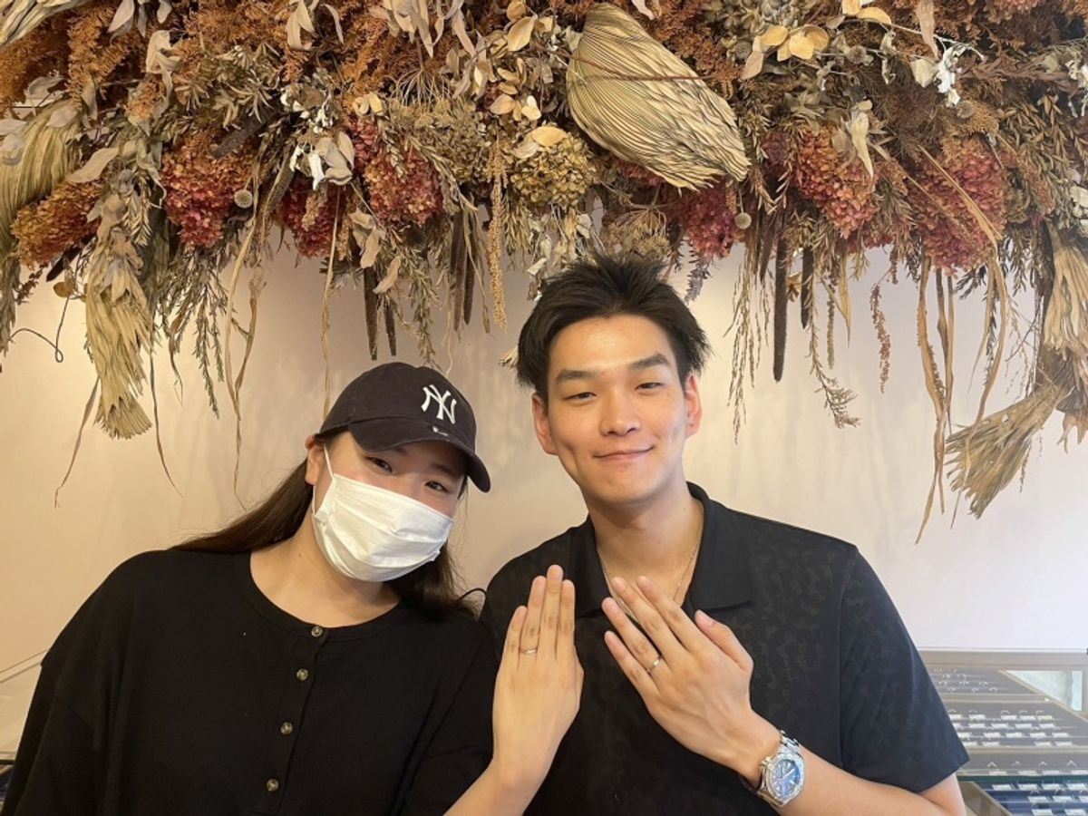 S様＆K様【BIJOUPIKO(ビジュピコ)】【ビジュピコ鳥取店】気持ちよく指輪を…｜ 結婚指輪・婚約指輪の口コミならRingraph