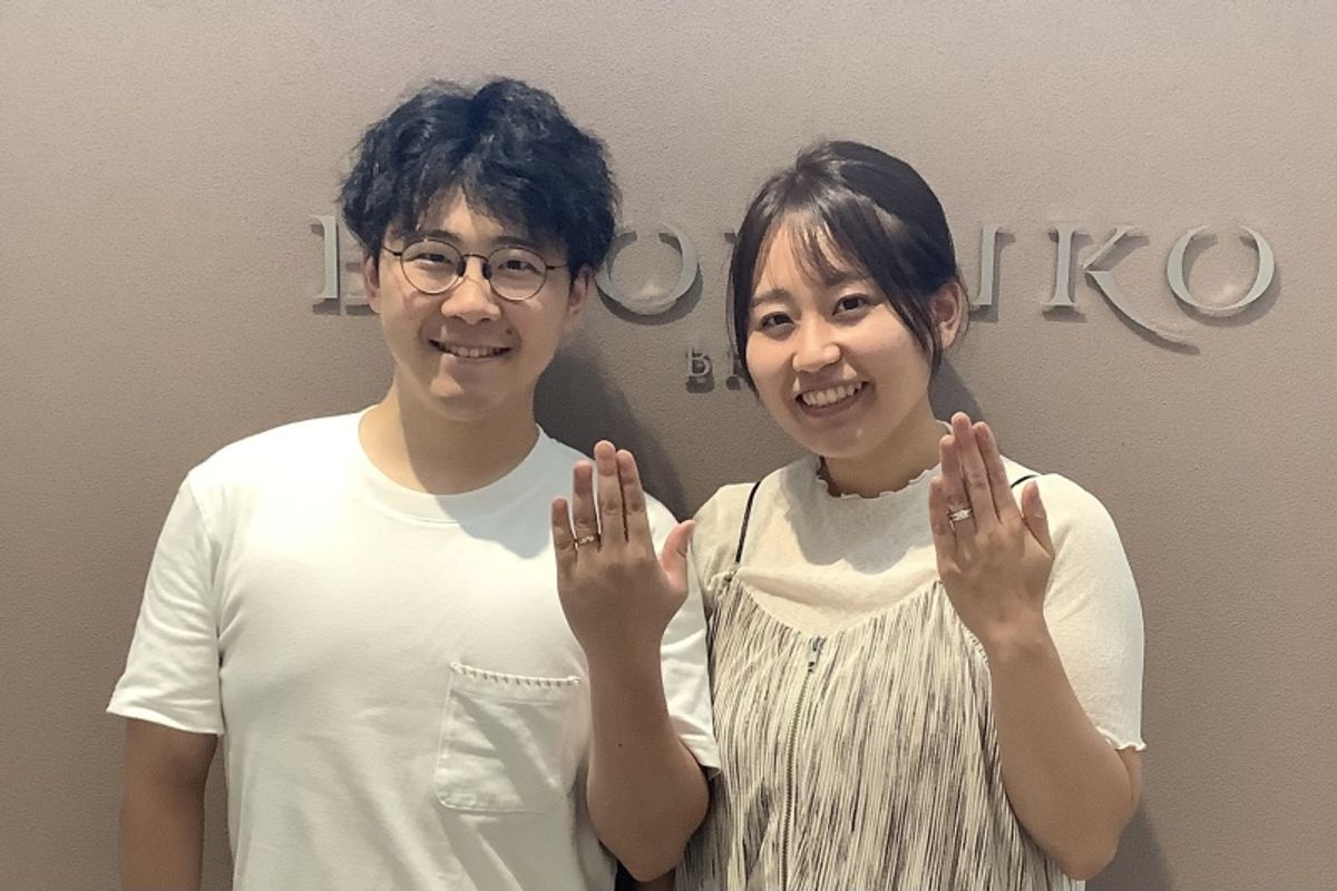 T様&M様【BIJOUPIKO(ビジュピコ)】【福井店】2人とも非常に満足です！｜ 結婚指輪・婚約指輪の口コミならRingraph