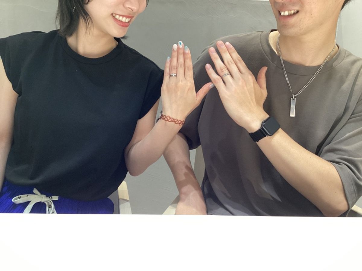 R様＆M様【BIJOUPIKO(ビジュピコ)】【宮崎店】とても気に入っています☻｜ 結婚指輪・婚約指輪の口コミならRingraph