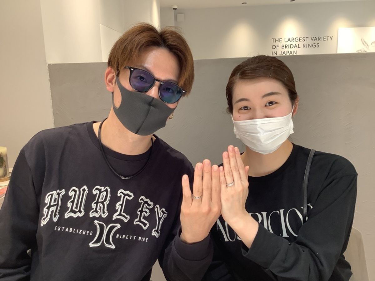 H様＆R様【BIJOUPIKO(ビジュピコ)】【宮崎店】大変満足できる指輪｜ 結婚指輪・婚約指輪の口コミならRingraph