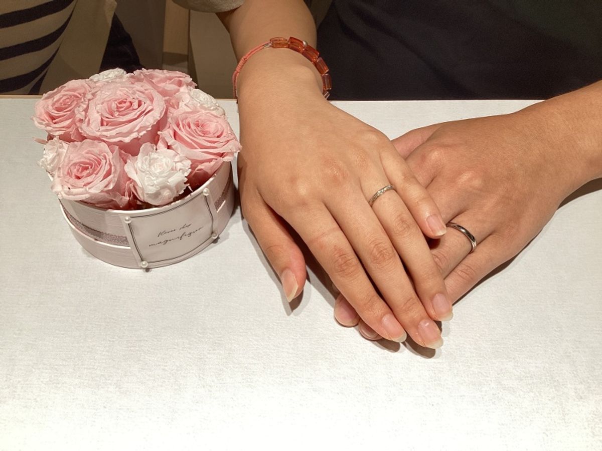 S様＆N様【BIJOUPIKO(ビジュピコ)】【宮崎店】楽しくリングを選ぶ事ができ…｜ 結婚指輪・婚約指輪の口コミならRingraph