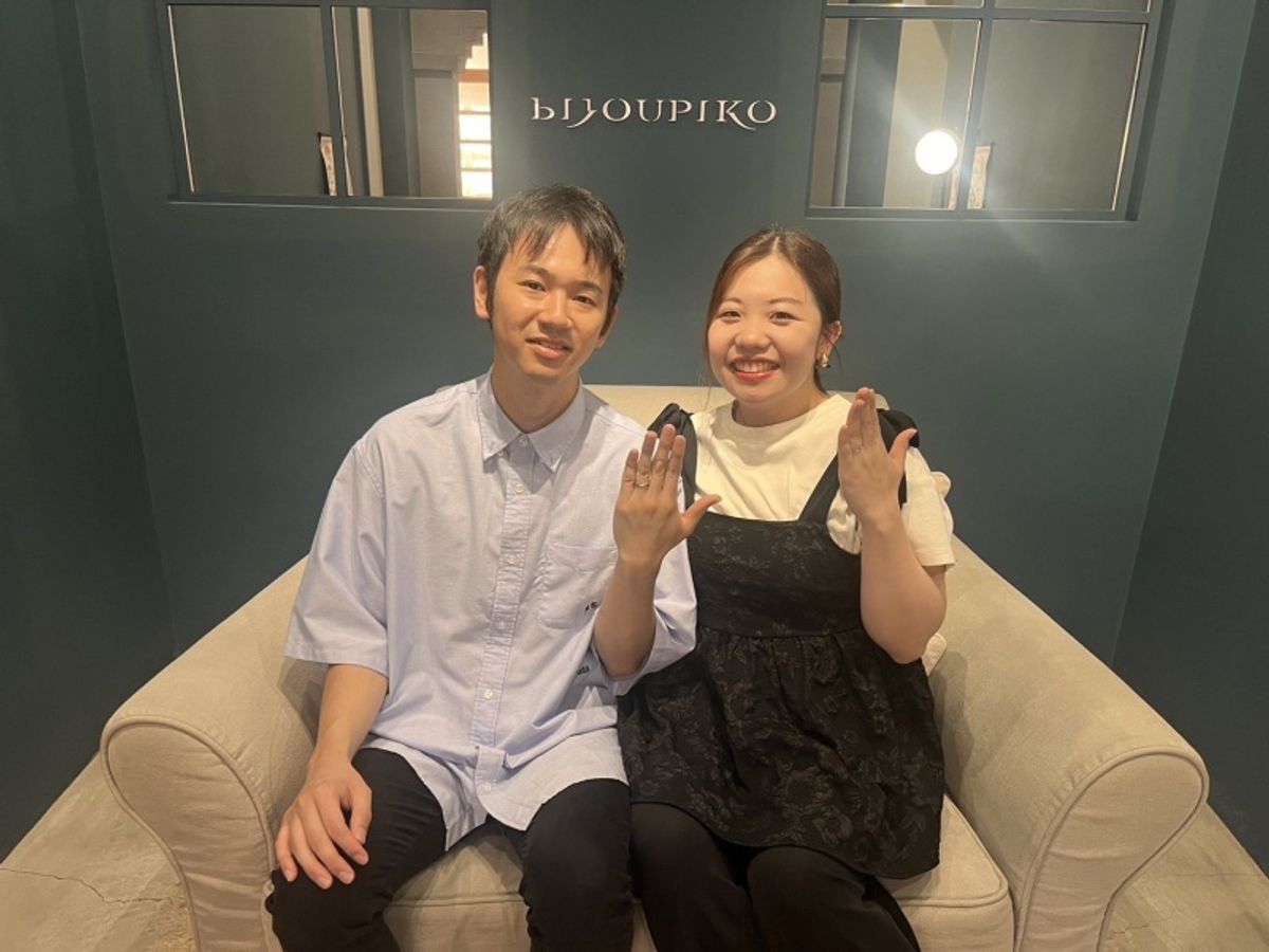 A様♡S様【BIJOUPIKO(ビジュピコ)】【小倉店】とても丁寧な対応でした ｜ 結婚指輪・婚約指輪の口コミならRingraph