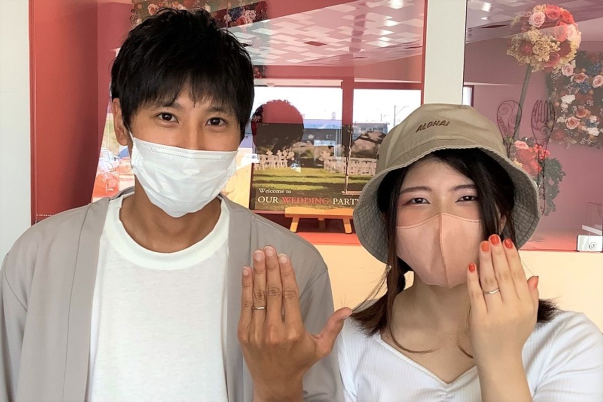 M・K様＆T・N様【BIJOUPIKO(ビジュピコ)】【福井店】最高のリング選びをす…｜ 結婚指輪・婚約指輪の口コミならRingraph