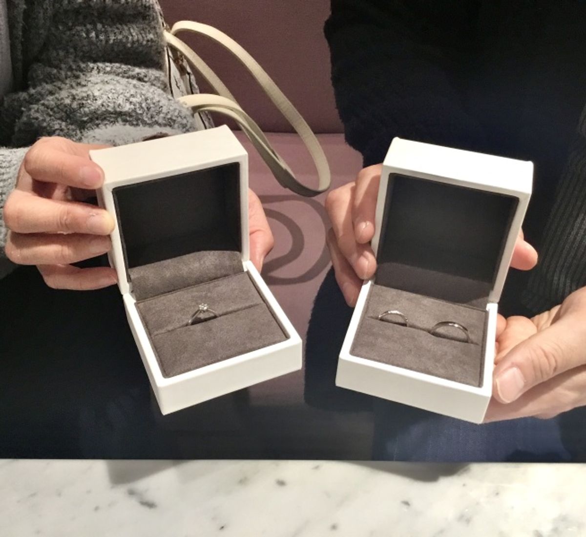 H様♡Y様【BIJOUPIKO(ビジュピコ)】【松本店】最高の出来でした！｜ 結婚指輪・婚約指輪の口コミならRingraph