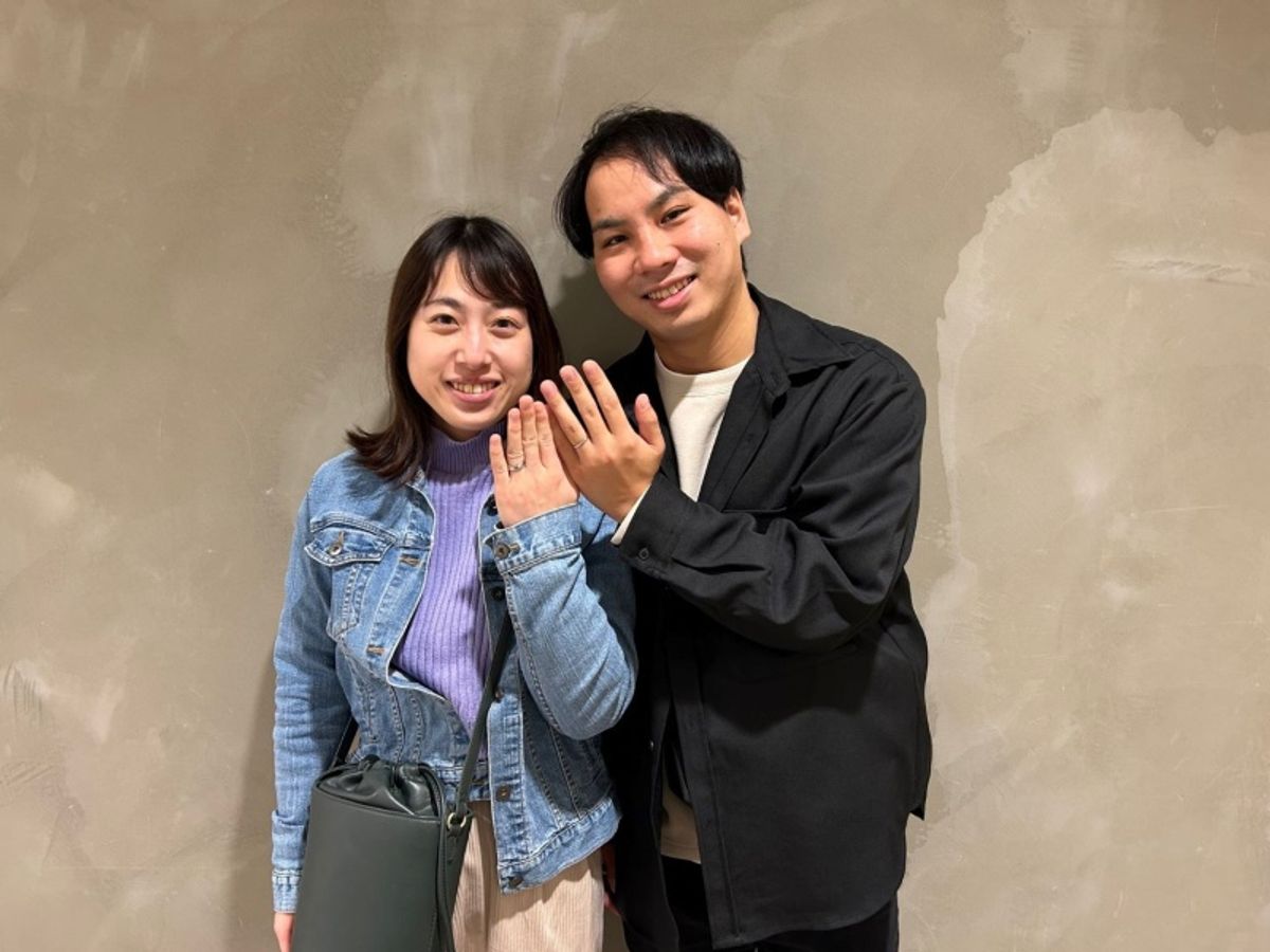 Y.M様＆M.M様【BIJOUPIKO(ビジュピコ)】【なんばパークス店】その場で決め…｜ 結婚指輪・婚約指輪の口コミならRingraph