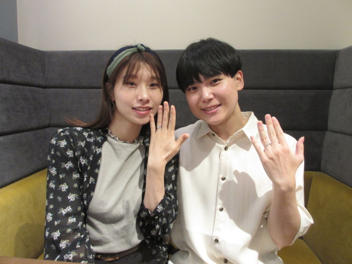 K様＆R様【BIJOUPIKO(ビジュピコ)】【鹿児島店】丁寧な接客♪｜ 結婚指輪・婚約指輪の口コミならRingraph