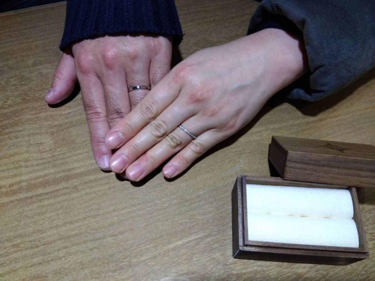 T様 A様【BIJOUPIKO(ビジュピコ)】【大分店】趣味や生き方に合ったデザイ…｜ 結婚指輪・婚約指輪の口コミならRingraph