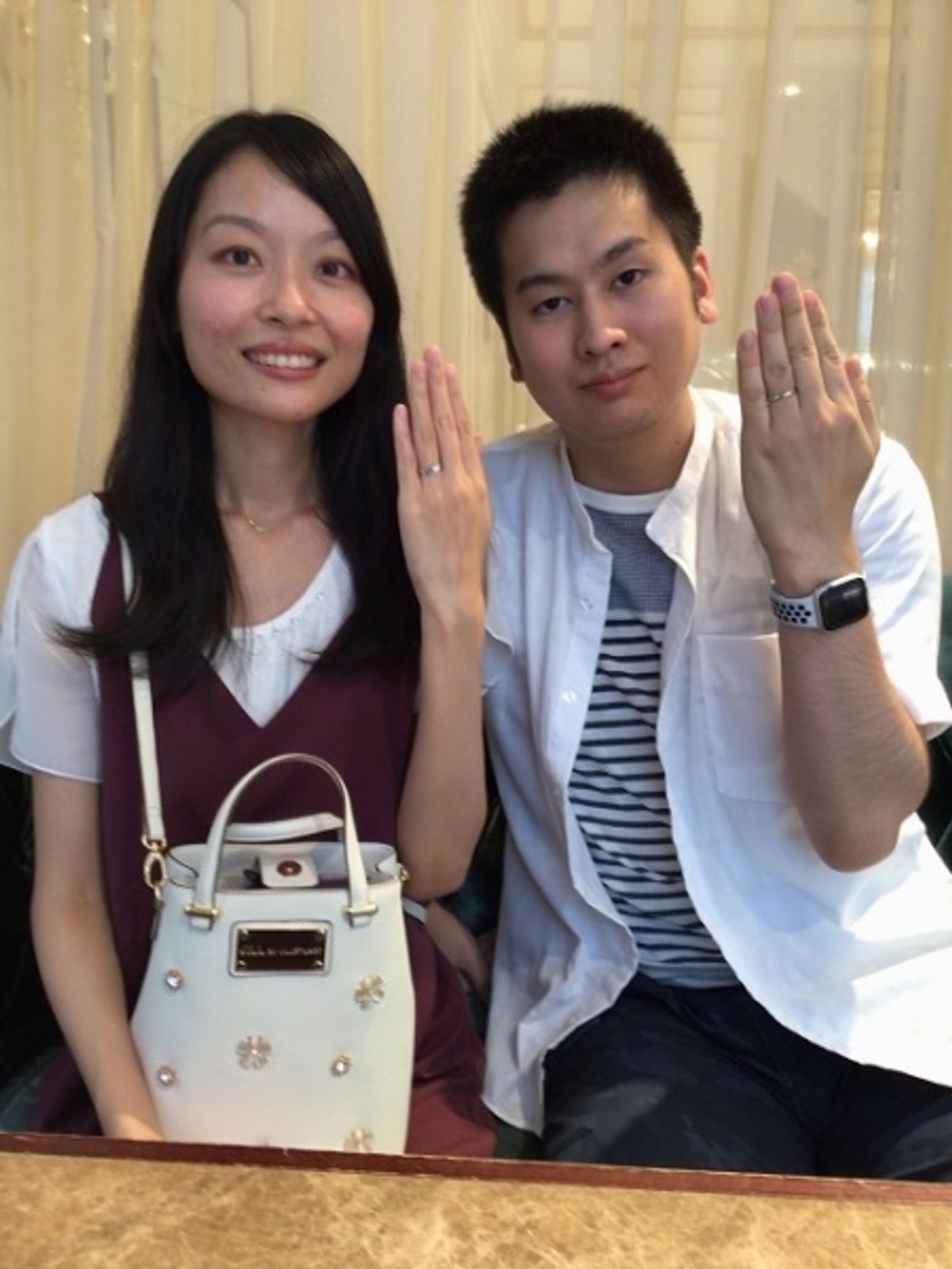 S様＆H様【BIJOUPIKO(ビジュピコ)】【大阪店】納得する指輪｜ 結婚指輪・婚約指輪の口コミならRingraph