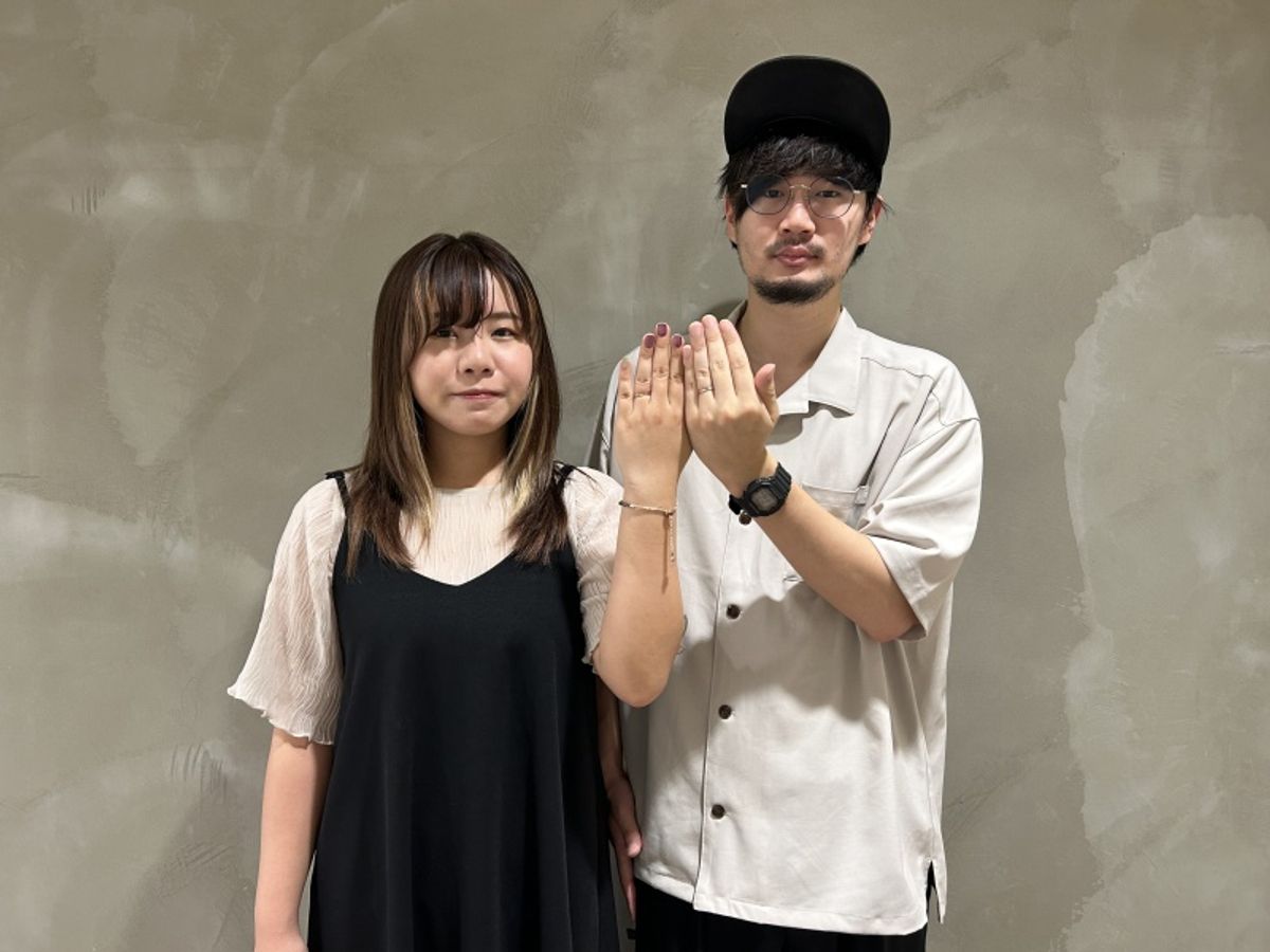 T.F様＆K.F様【BIJOUPIKO(ビジュピコ)】【なんばパークス店】色々な種類の…｜ 結婚指輪・婚約指輪の口コミならRingraph