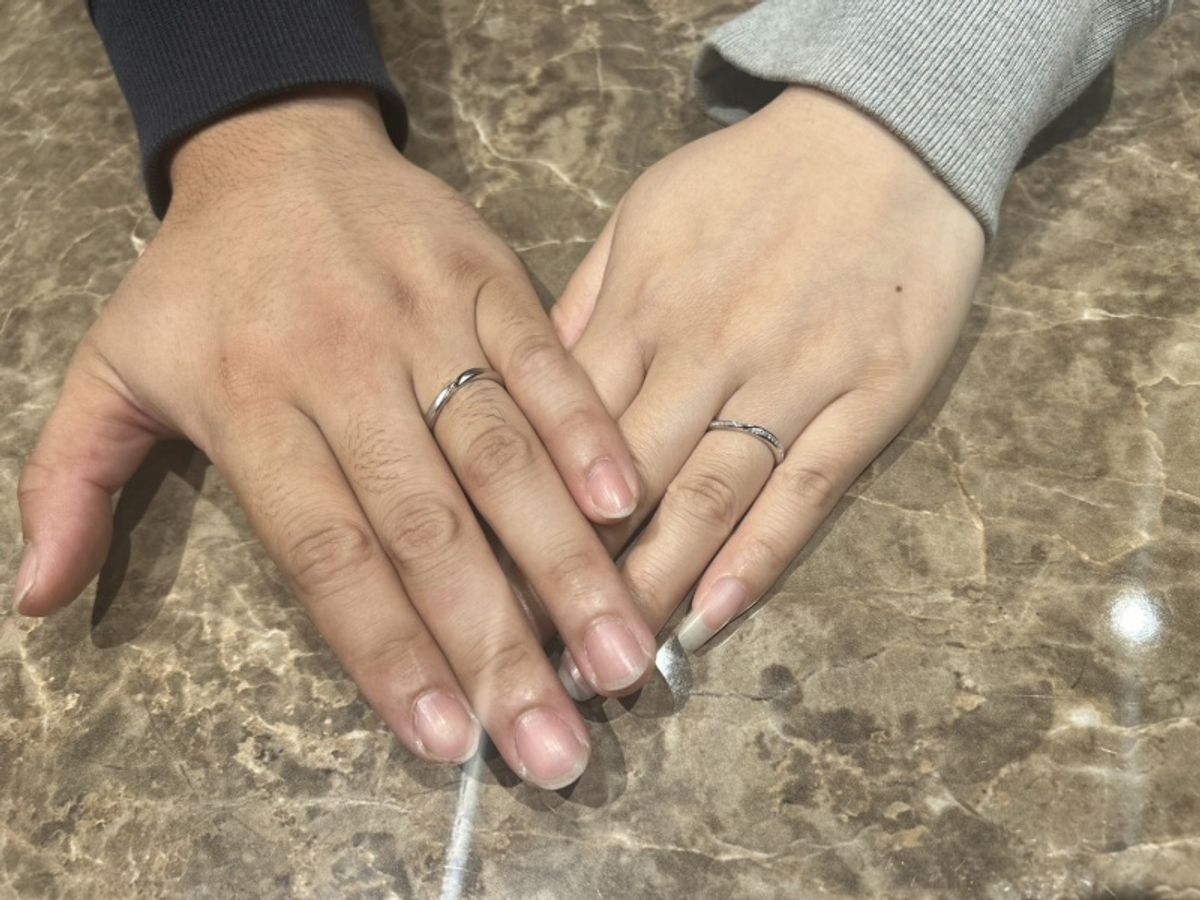 T様&Y様【BIJOUPIKO(ビジュピコ)】【ビジュピコ姫路店】素敵な指輪が…｜ 結婚指輪・婚約指輪の口コミならRingraph