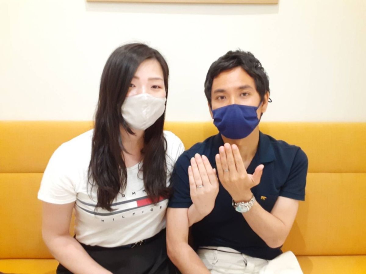 S様＆M様【BIJOUPIKO(ビジュピコ)】【神戸店】当日とても素敵な指輪に仕上…｜ 結婚指輪・婚約指輪の口コミならRingraph