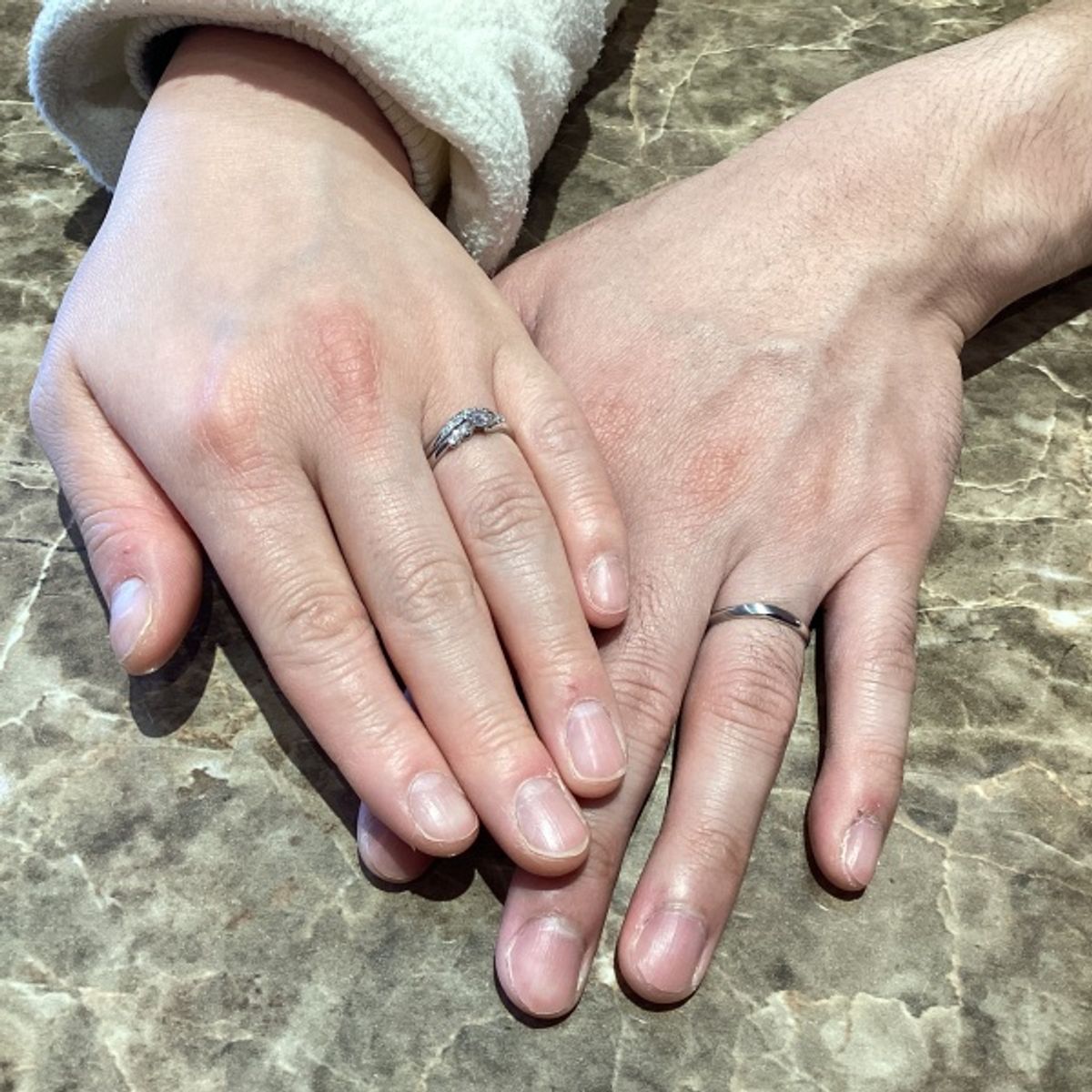 S.S様＆A.S様【BIJOUPIKO(ビジュピコ)】【長野店】デザインが好み！｜ 結婚指輪・婚約指輪の口コミならRingraph