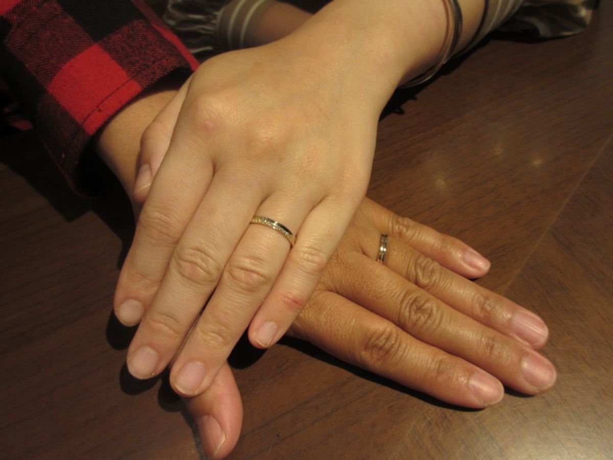 S様＆A様【BIJOUPIKO(ビジュピコ)】【鹿児島店】ペア感｜ 結婚指輪・婚約指輪の口コミならRingraph