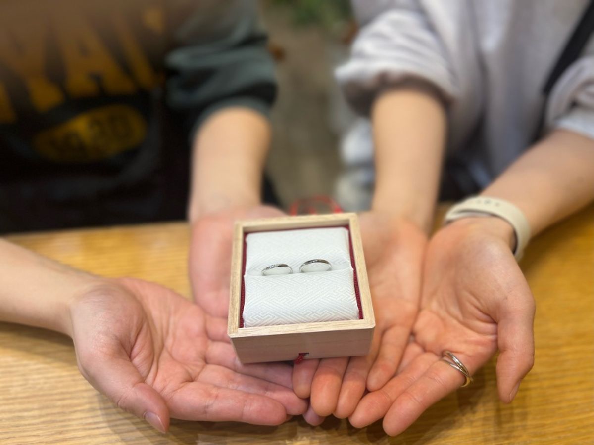 S・H様＆N・C様【BIJOUPIKO(ビジュピコ)】【なんばパークス店】とても気に…｜ 結婚指輪・婚約指輪の口コミならRingraph