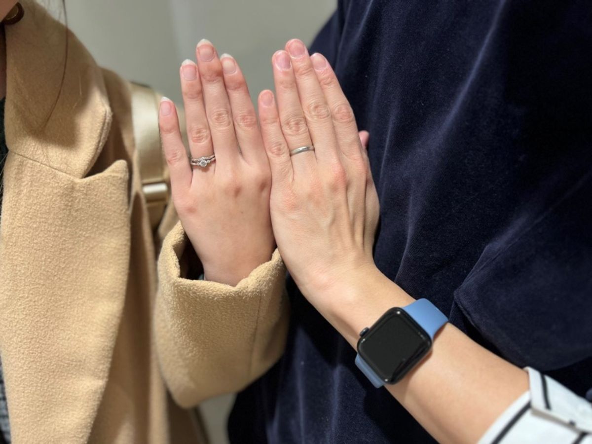 N.S様＆N.S様【BIJOUPIKO(ビジュピコ)】【なんばパークス店】デザインも気…｜ 結婚指輪・婚約指輪の口コミならRingraph