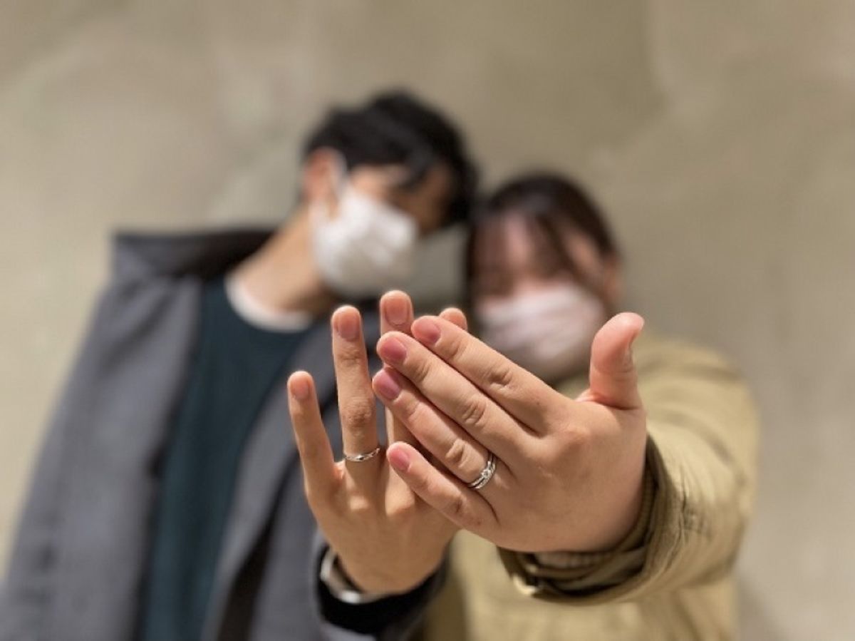 T.K様＆M.K様【BIJOUPIKO(ビジュピコ)】【なんばパークス店】対応が丁寧で…｜ 結婚指輪・婚約指輪の口コミならRingraph