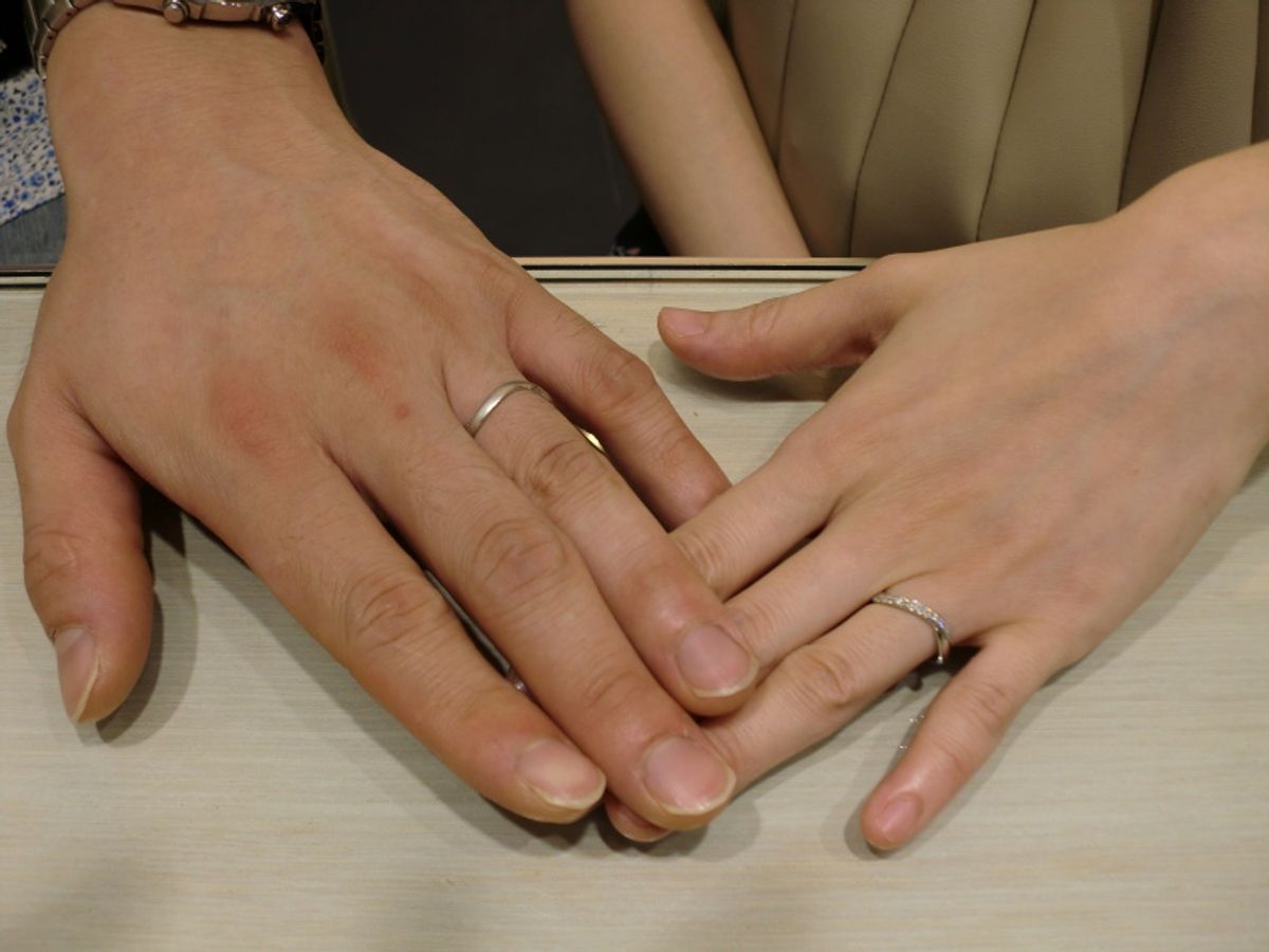 Y様＆A様【BIJOUPIKO(ビジュピコ)】【長崎店】とても可愛くて気に入りまし…｜ 結婚指輪・婚約指輪の口コミならRingraph