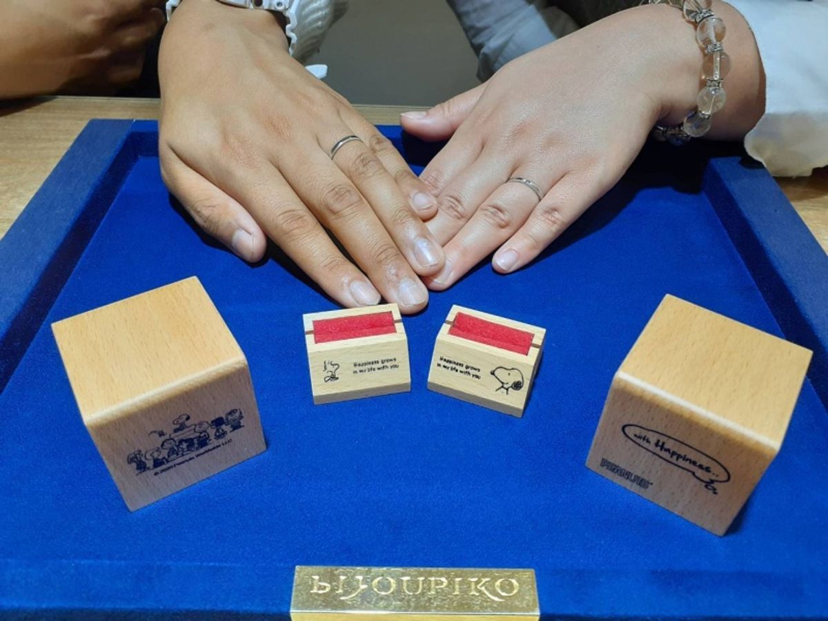 H様♡H様【BIJOUPIKO(ビジュピコ)】【大分店】すぐに、「これがいい」と感…｜ 結婚指輪・婚約指輪の口コミならRingraph