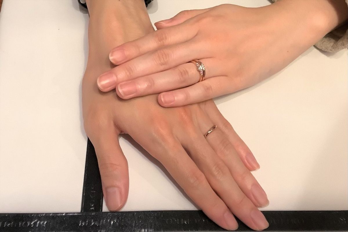 T様＆H様【BIJOUPIKO(ビジュピコ)】【福井店】イメージに合う結婚指輪を選…｜ 結婚指輪・婚約指輪の口コミならRingraph