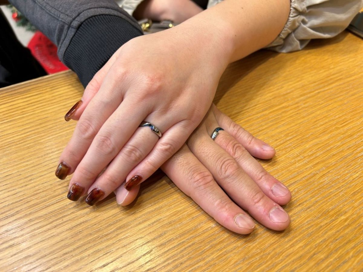 N.Y様＆Y.S様【BIJOUPIKO(ビジュピコ)】【なんばパークス店】お二人には良…｜ 結婚指輪・婚約指輪の口コミならRingraph