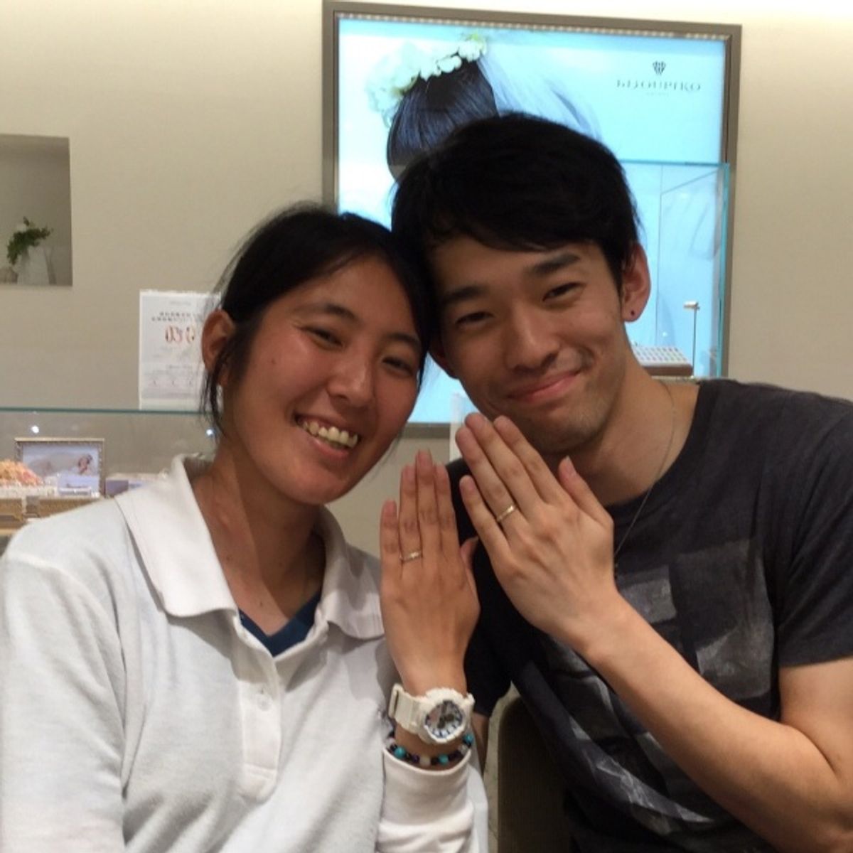 K様＆M様【BIJOUPIKO(ビジュピコ)】一目ぼれした指輪に決定！｜ 結婚指輪・婚約指輪の口コミならRingraph