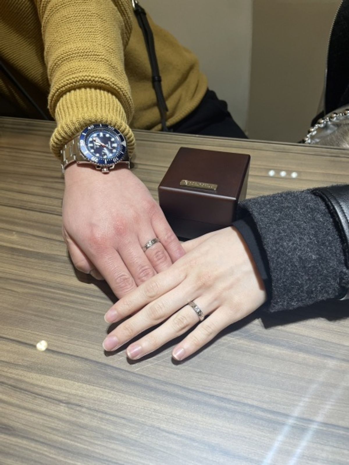 M様＆Y様【BIJOUPIKO(ビジュピコ)】【熊本店】かっこいいリングが出来上が…｜ 結婚指輪・婚約指輪の口コミならRingraph