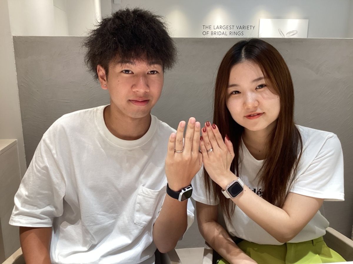 S様＆S様【BIJOUPIKO(ビジュピコ)】【宮崎店】丁寧な対応｜ 結婚指輪・婚約指輪の口コミならRingraph