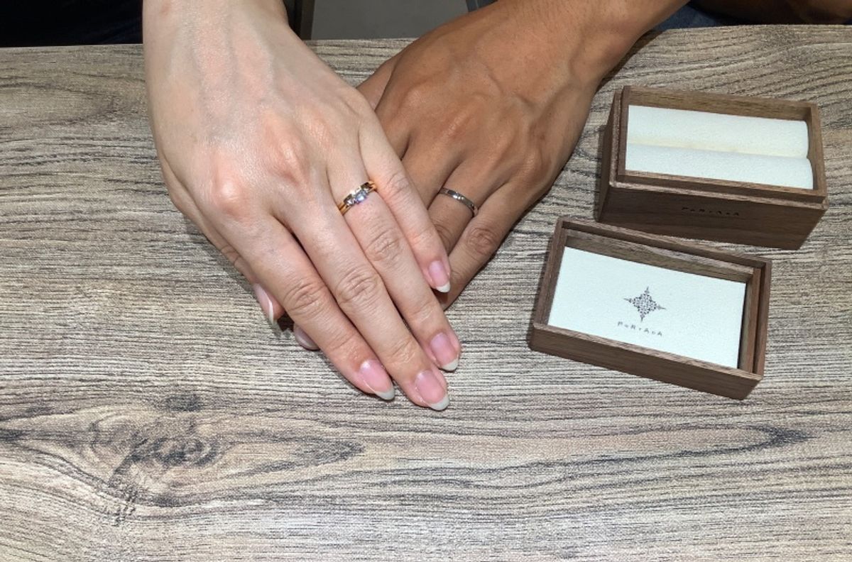 Y様＆S様【BIJOUPIKO(ビジュピコ)】【宮崎店】大満足です！｜ 結婚指輪・婚約指輪の口コミならRingraph