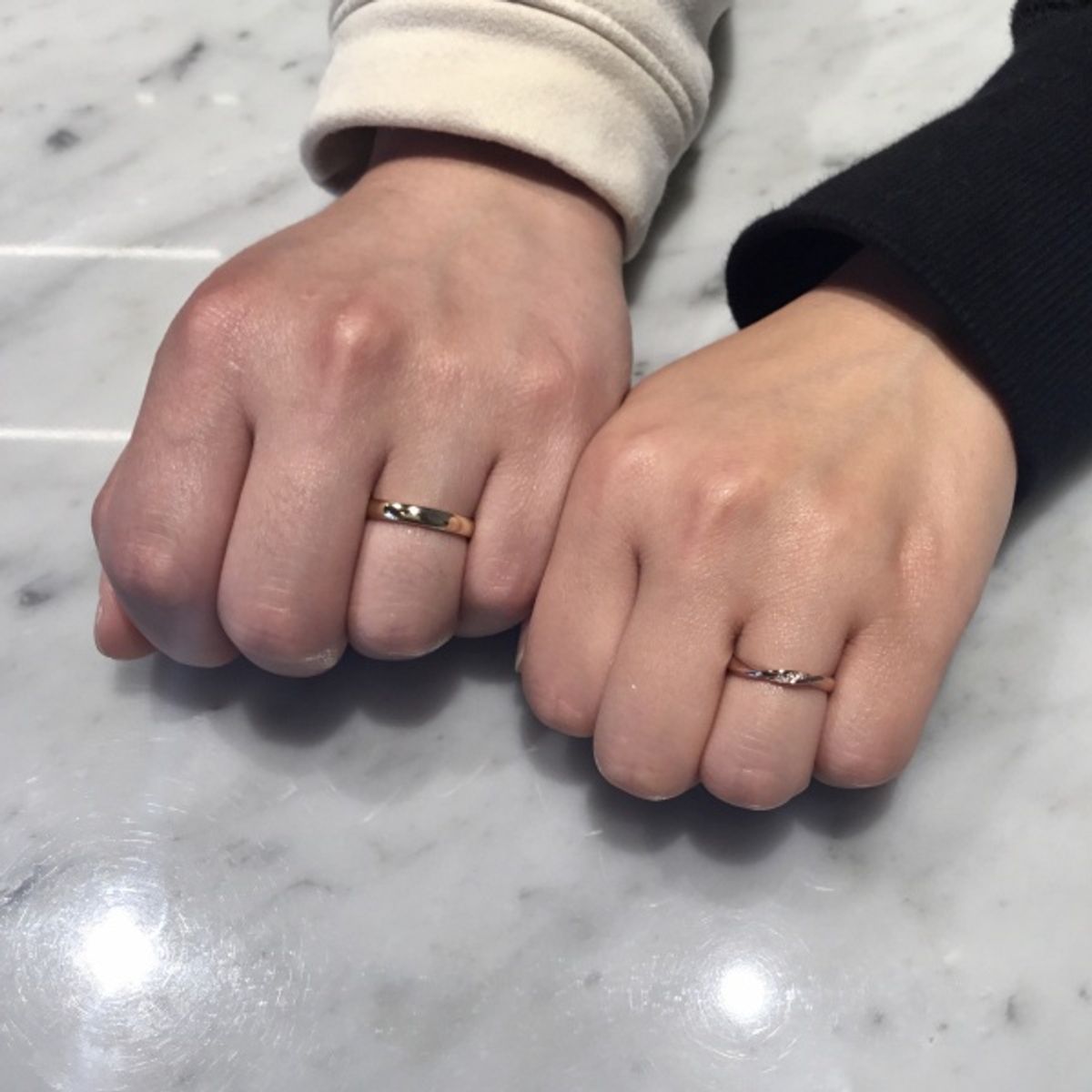 H様♡M様【BIJOUPIKO(ビジュピコ)】【松本店】指輪と思い出の両方を作って…｜ 結婚指輪・婚約指輪の口コミならRingraph