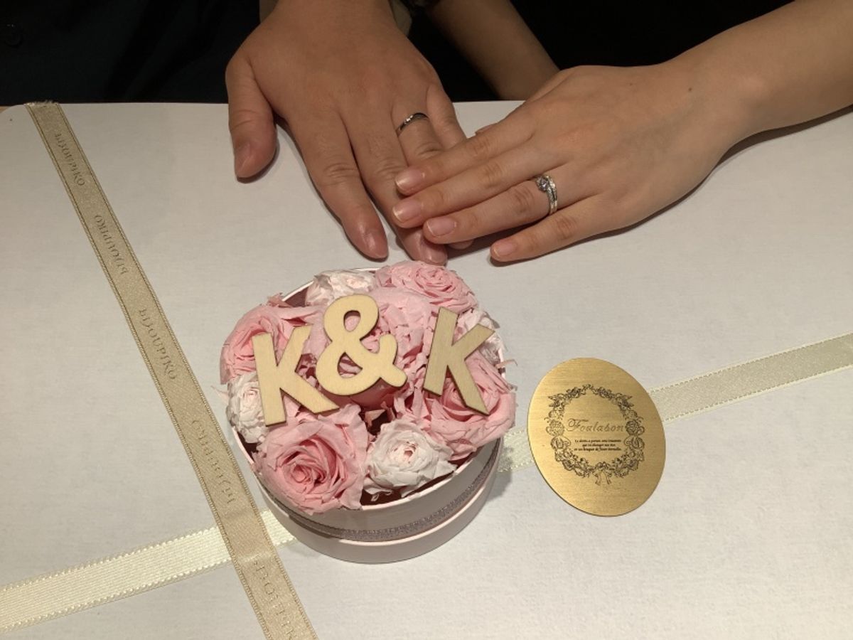 K様＆K様【BIJOUPIKO(ビジュピコ)】【宮崎店】納得して決めることができま…｜ 結婚指輪・婚約指輪の口コミならRingraph