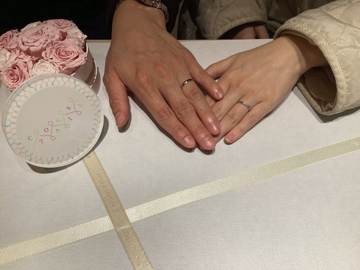 K様＆Y様【BIJOUPIKO(ビジュピコ)】【宮崎店】ビジュピコさんでよかったで…｜ 結婚指輪・婚約指輪の口コミならRingraph
