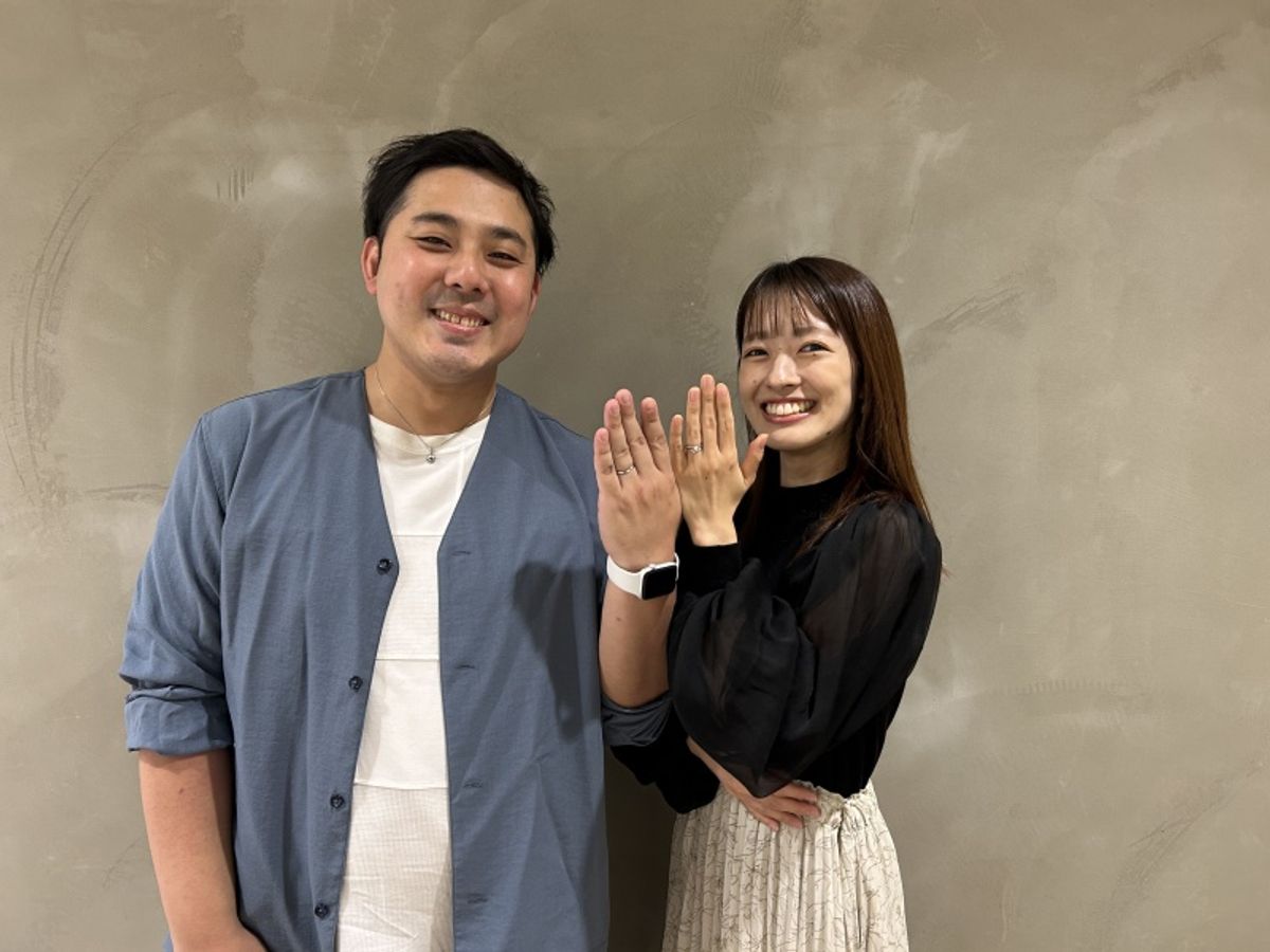 F.T様＆E.M様【BIJOUPIKO(ビジュピコ)】【なんばパークス店】色々なリング…｜ 結婚指輪・婚約指輪の口コミならRingraph