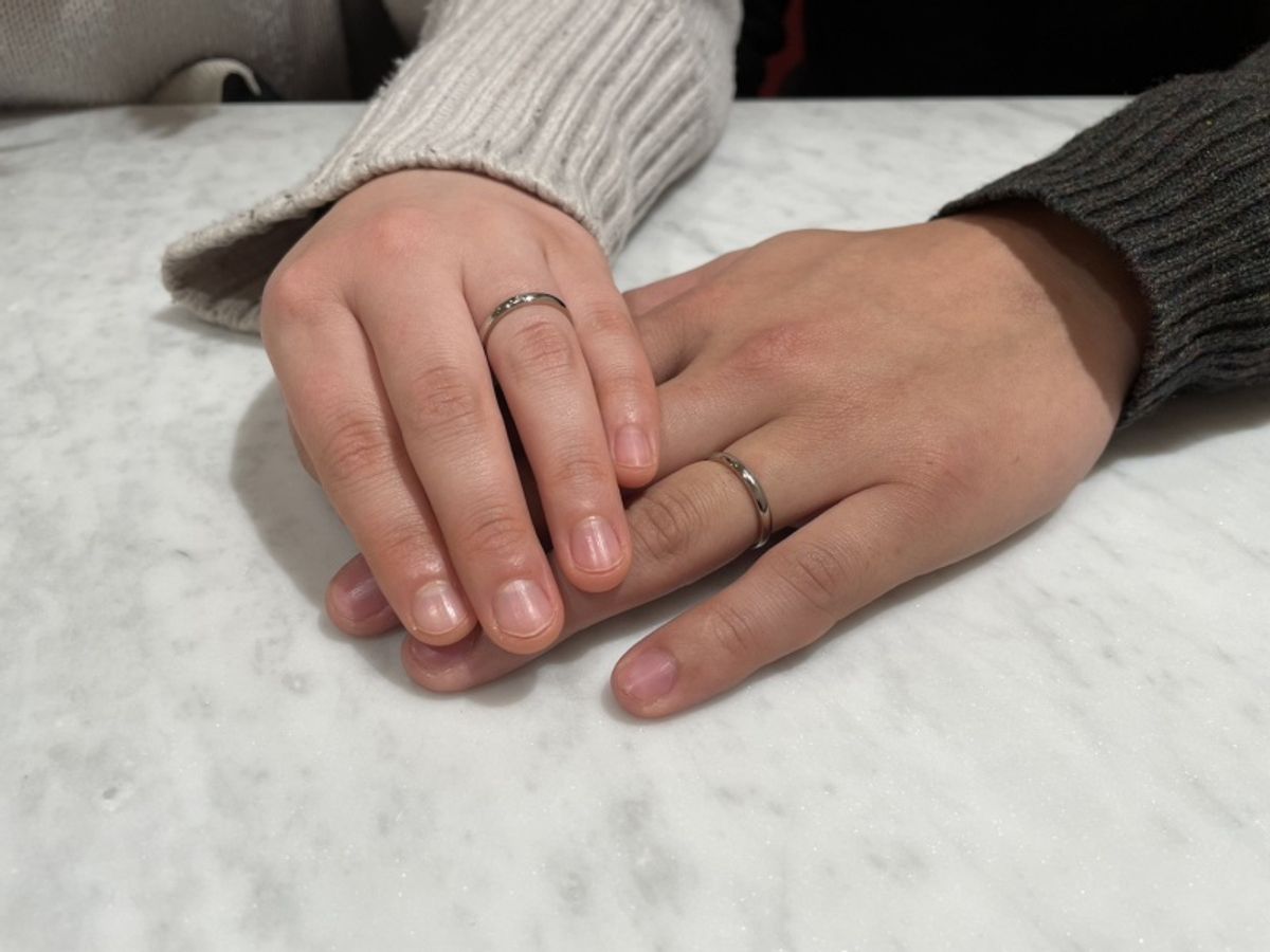 J様＆S様【BIJOUPIKO(ビジュピコ)】【米子店】こちらも笑顔になりました！｜ 結婚指輪・婚約指輪の口コミならRingraph