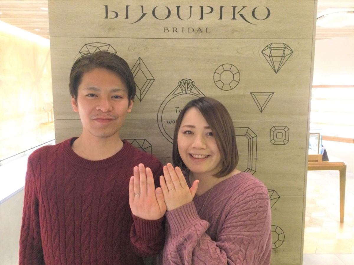 Y＆C様ご夫妻♡】【仙台店】素敵な対応でした！BIJOUPIKO(ビジュピコ)｜Ringraph(リングラフ)