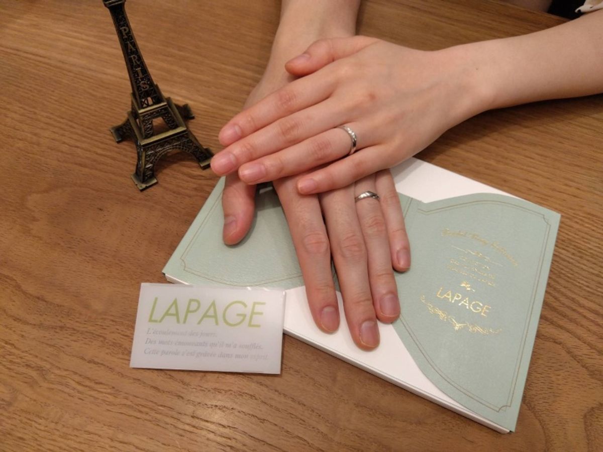 S様♡N様【BIJOUPIKO(ビジュピコ)】【小倉店】直感でした！｜ 結婚指輪・婚約指輪の口コミならRingraph