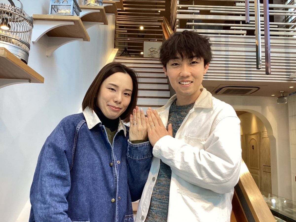 T様＆M様【BIJOUPIKO(ビジュピコ)】【福岡店】両方とも素敵！｜ 結婚指輪・婚約指輪の口コミならRingraph