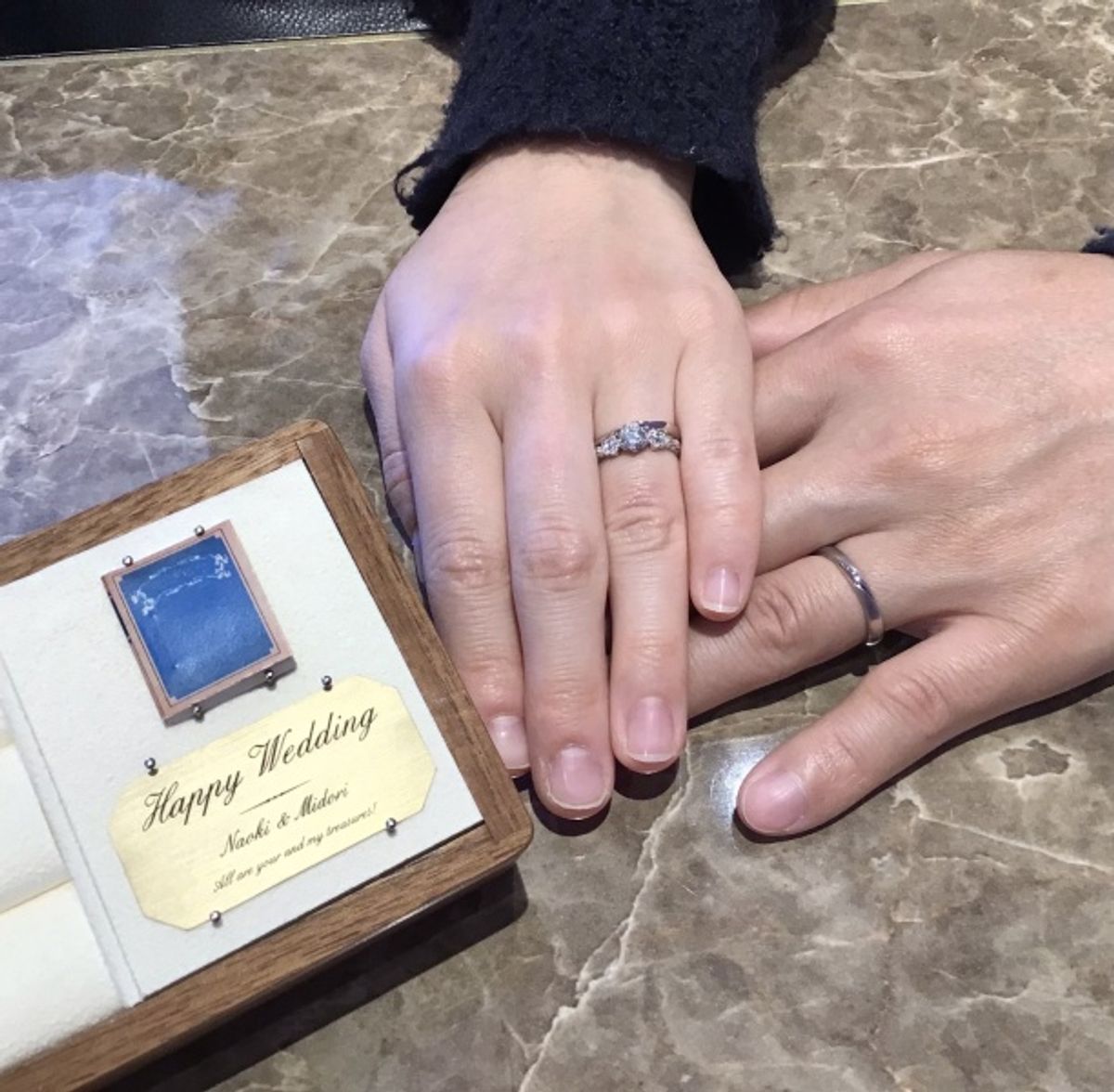 N.M様＆M.K様【BIJOUPIKO(ビジュピコ)】【長野店】ずっと大切にします。｜ 結婚指輪・婚約指輪の口コミならRingraph