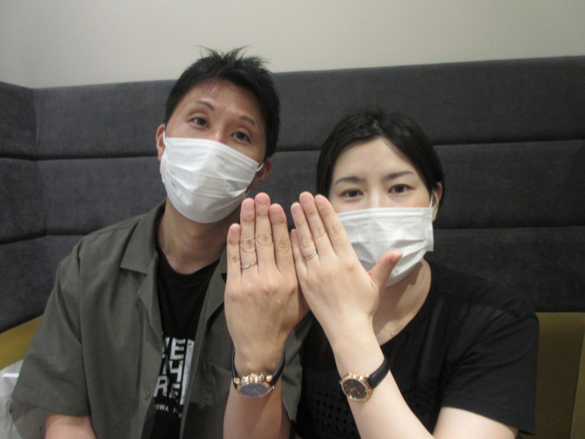 S様＆M様【BIJOUPIKO(ビジュピコ)】【鹿児島店】一番しっくり☆｜ 結婚指輪・婚約指輪の口コミならRingraph