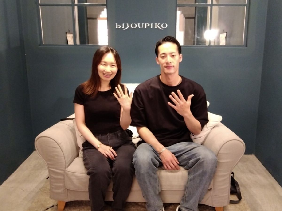 S様♡N様【BIJOUPIKO(ビジュピコ)】【小倉店】理想的なリングを選ぶことが…｜ 結婚指輪・婚約指輪の口コミならRingraph