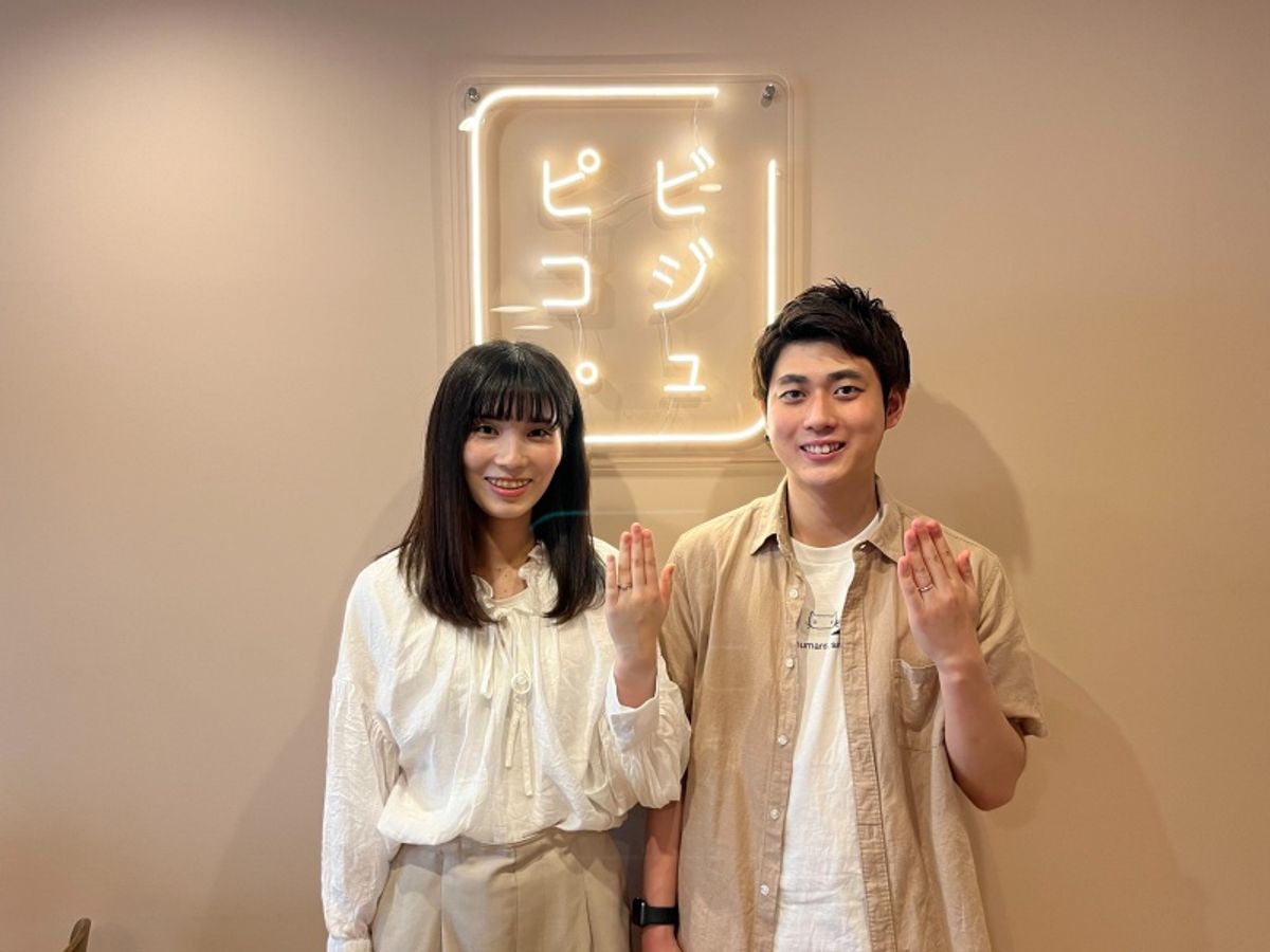 R様＆M様【BIJOUPIKO(ビジュピコ)】【ビジュピコ鳥取店】素敵な指輪が選べ…｜ 結婚指輪・婚約指輪の口コミならRingraph