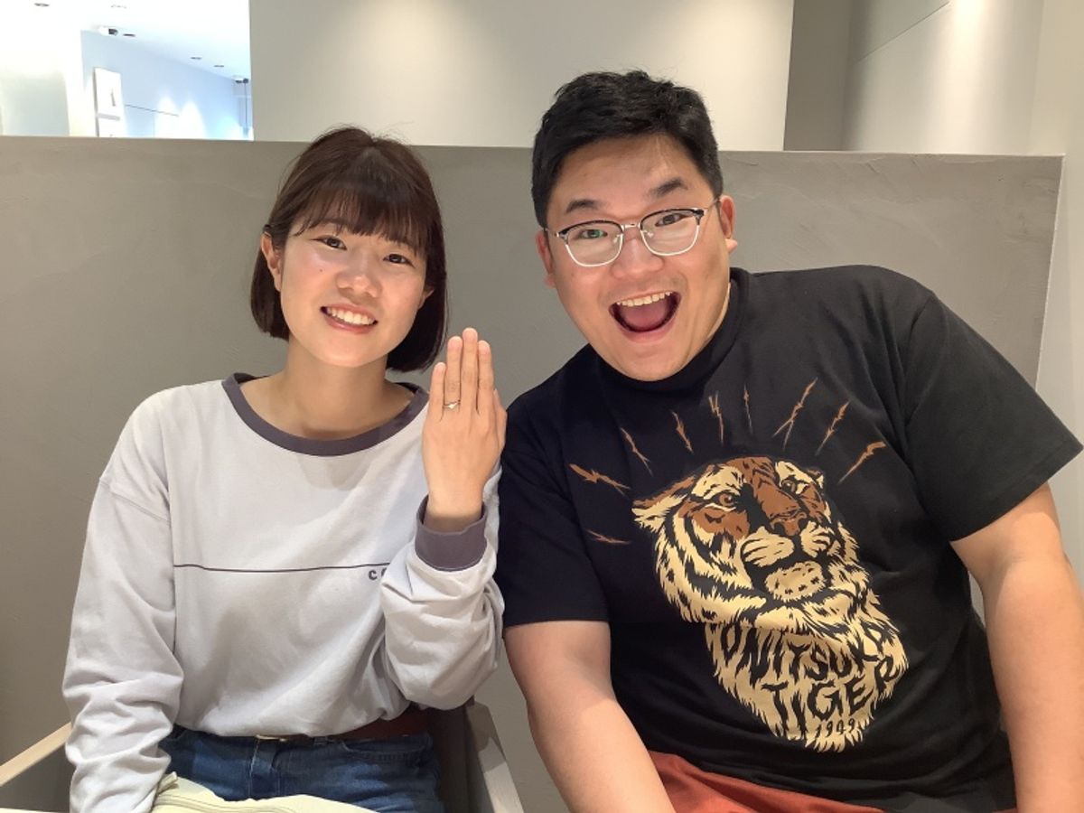 S様＆A様【BIJOUPIKO(ビジュピコ)】【宮崎店】虹色のような輝き ｜ 結婚指輪・婚約指輪の口コミならRingraph
