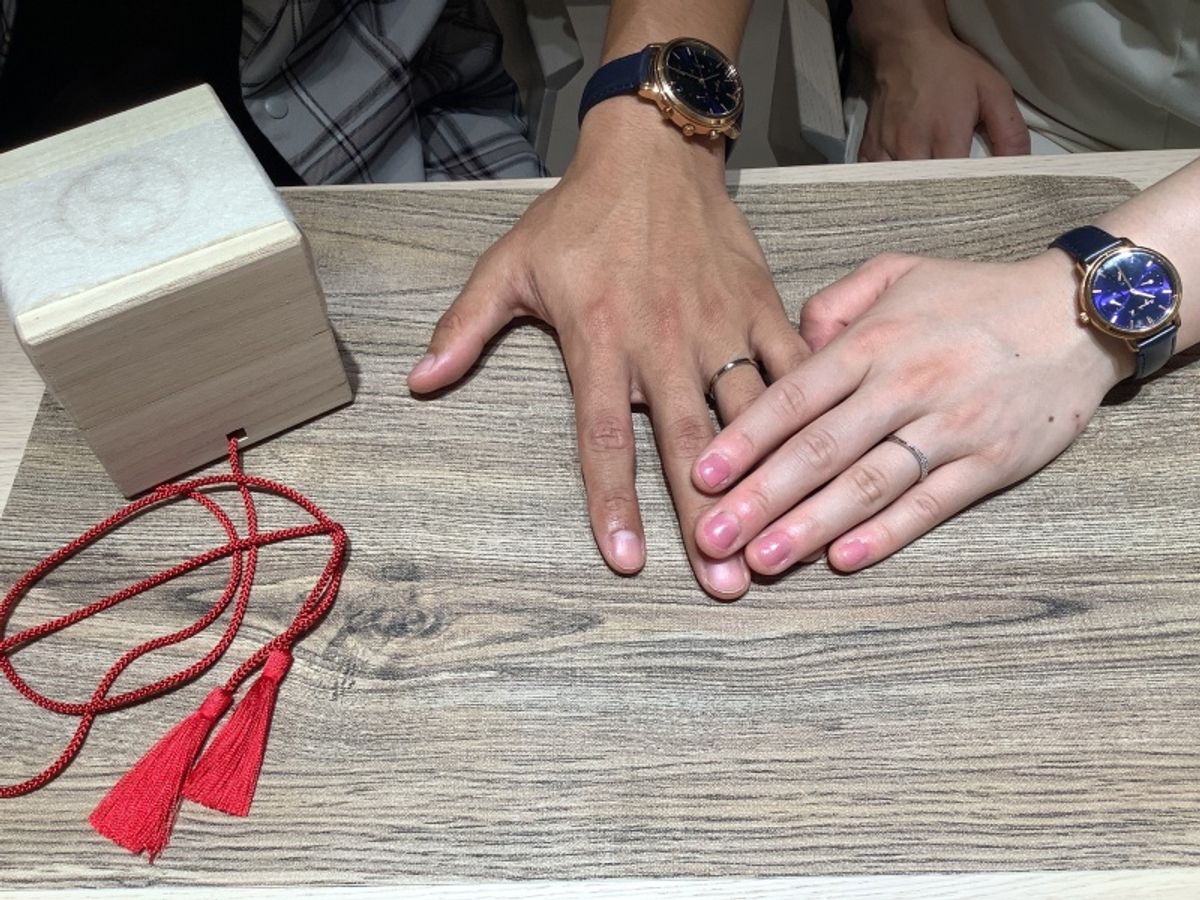 Y様＆H様【BIJOUPIKO(ビジュピコ)】【宮崎店】安心して選ぶことできました｜ 結婚指輪・婚約指輪の口コミならRingraph