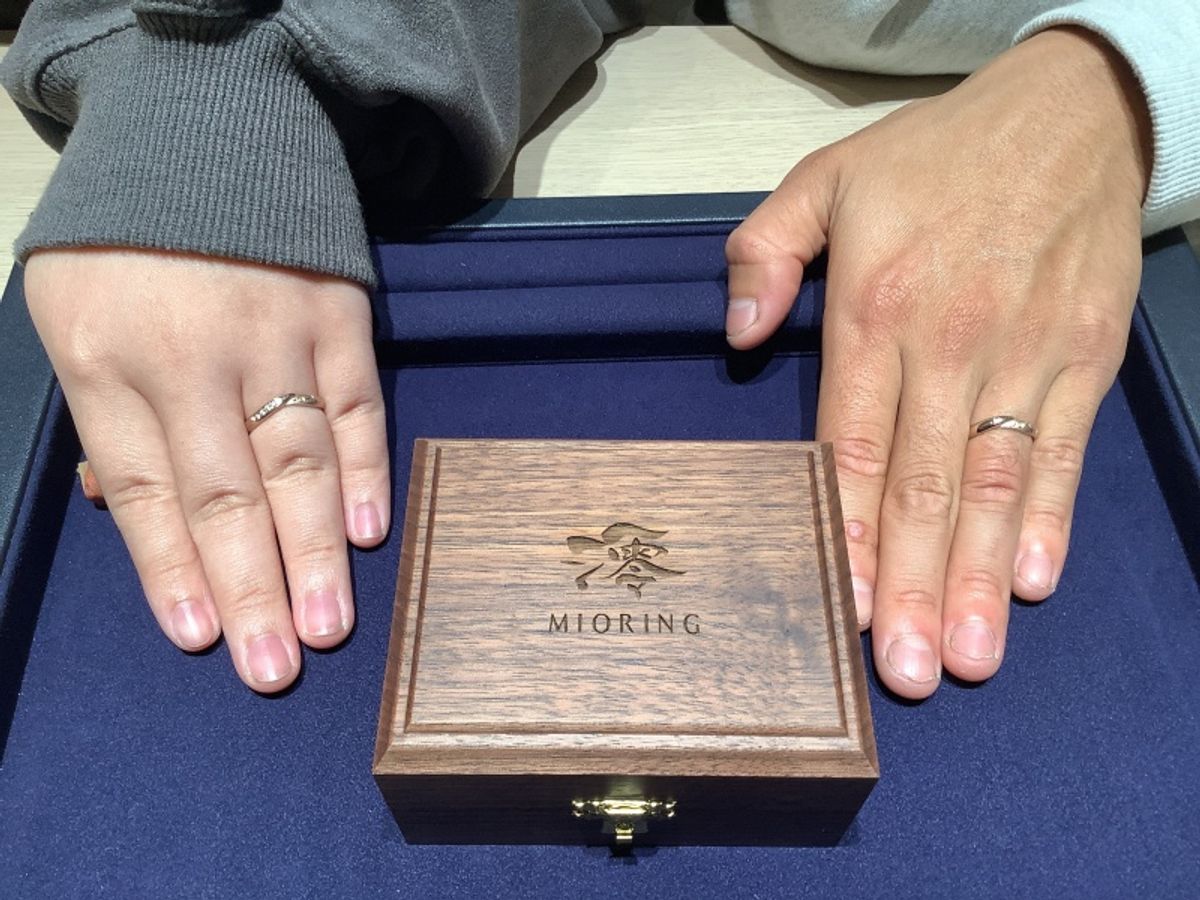 M様＆N様【BIJOUPIKO(ビジュピコ)】【宮崎店】安心して選ぶことが出来まし…｜ 結婚指輪・婚約指輪の口コミならRingraph